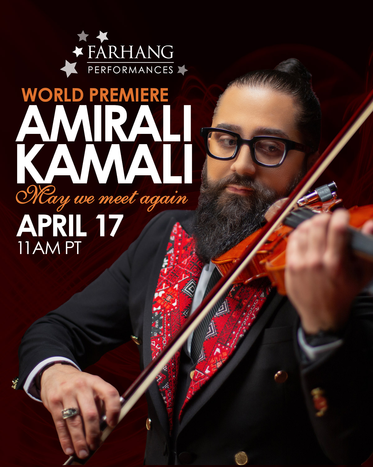 Amirali Kamali - May We Meet Again | Farhang Performances | Programs